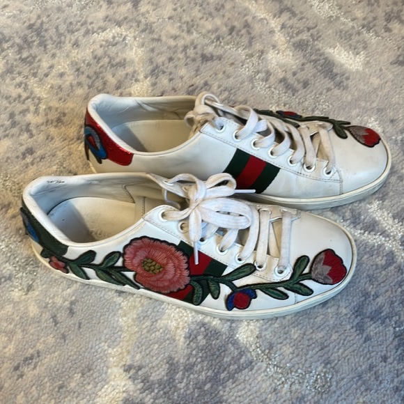Gucci | Shoes | Gucci Ace Floral Sneakers Trainers | Poshmark